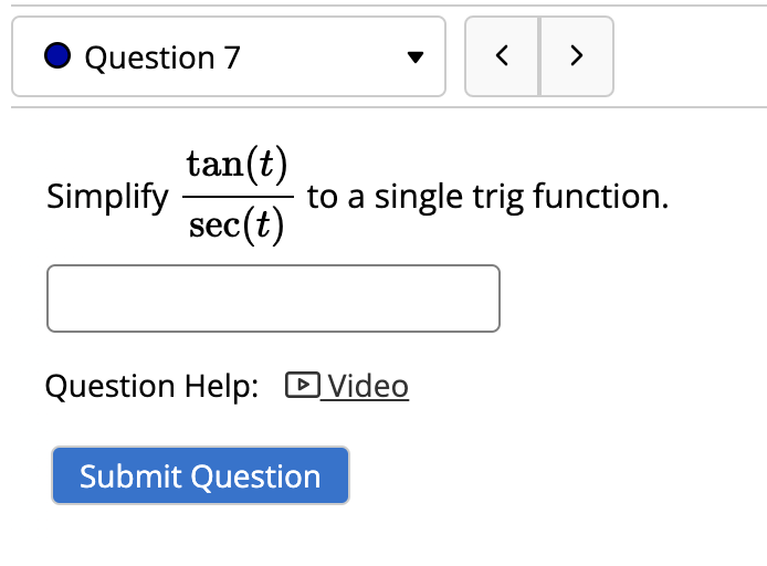 Solved Simplify and write the trigonometric expression in | Chegg.com
