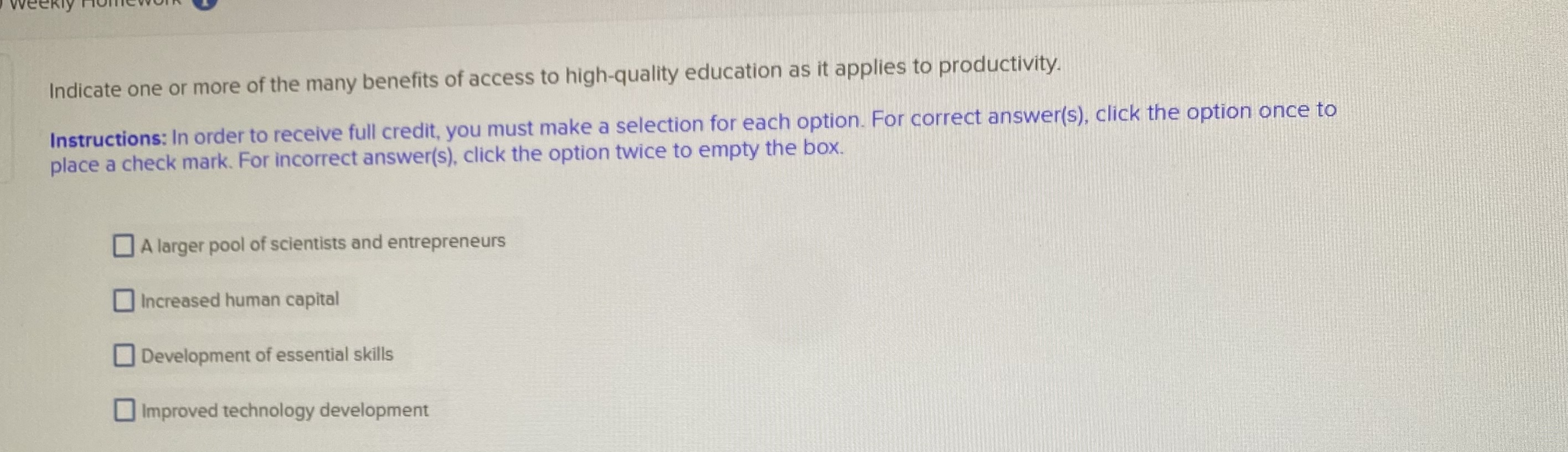 Solved Indicate one or more of the many benefits of access | Chegg.com