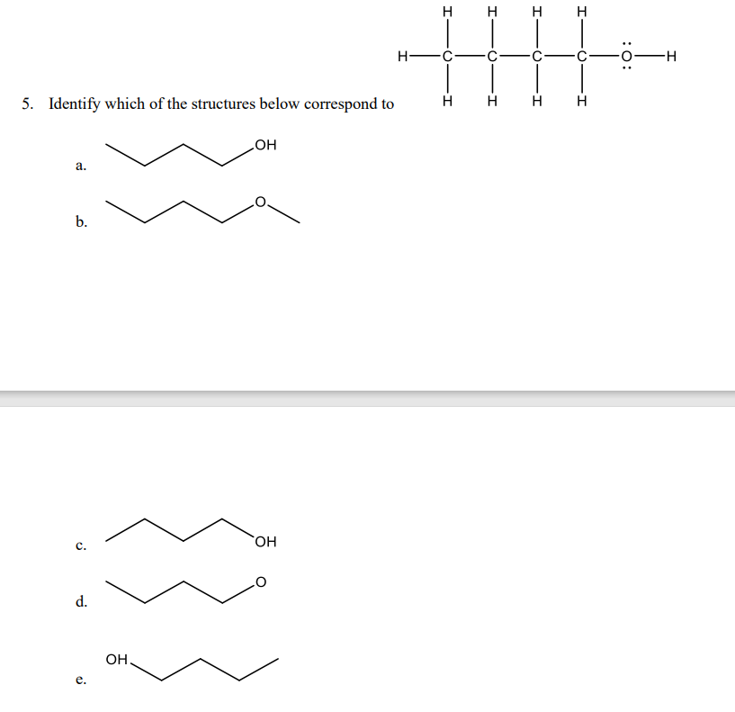 Solved 1. Convert the condensed formulas to Lewis structures | Chegg.com