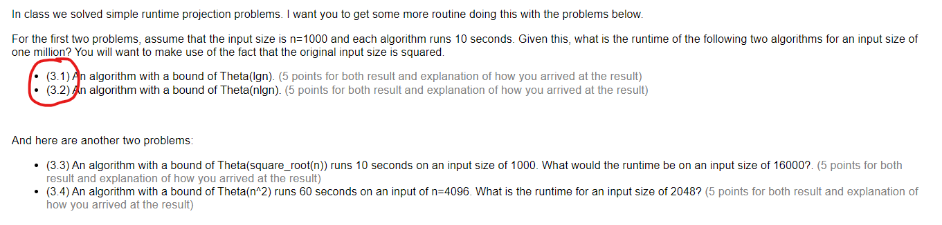 Solved In Class We Solved Simple Runtime Projection 7132