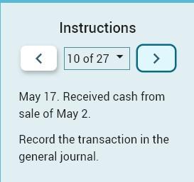 Solved May 1. Paid rent for May, $5,000. Record the | Chegg.com