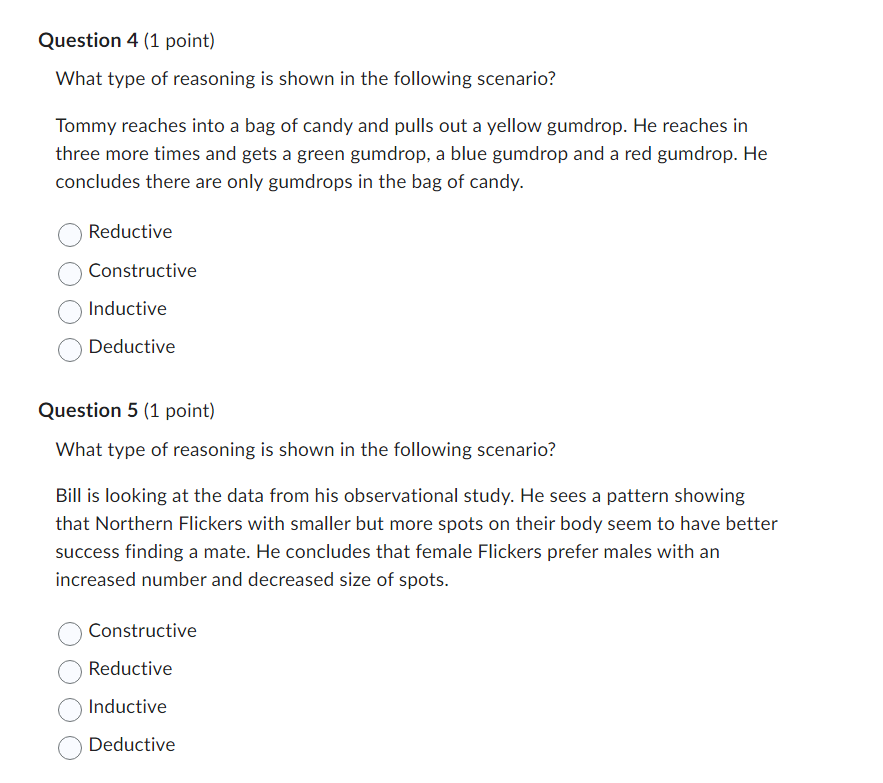 Solved Question 3 (2 points) Based on the following | Chegg.com
