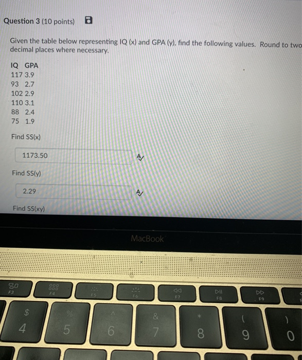 Solved Question 3 (10 points) Given the table below | Chegg.com