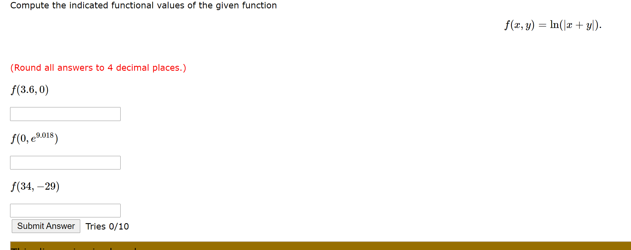Solved Compute the indicated functional values of the given | Chegg.com
