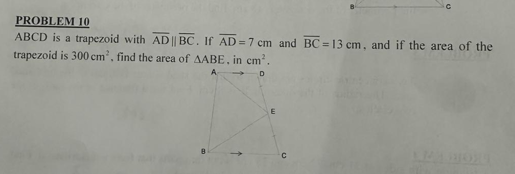 ABCD is ﻿a trapezoid with line AD ﻿parallel to ﻿line | Chegg.com