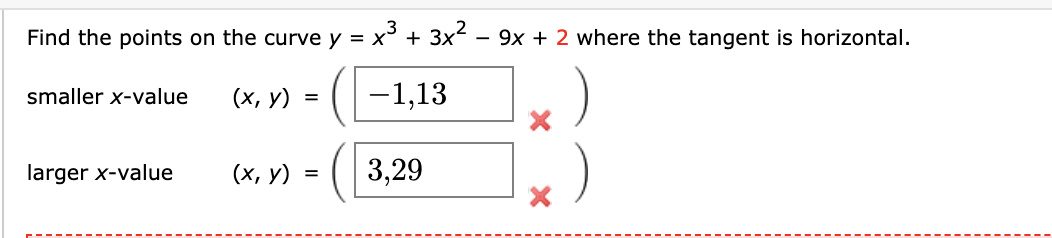 Solved Find the points on the curve y = x3 + 3x2 – 9x + 2 | Chegg.com