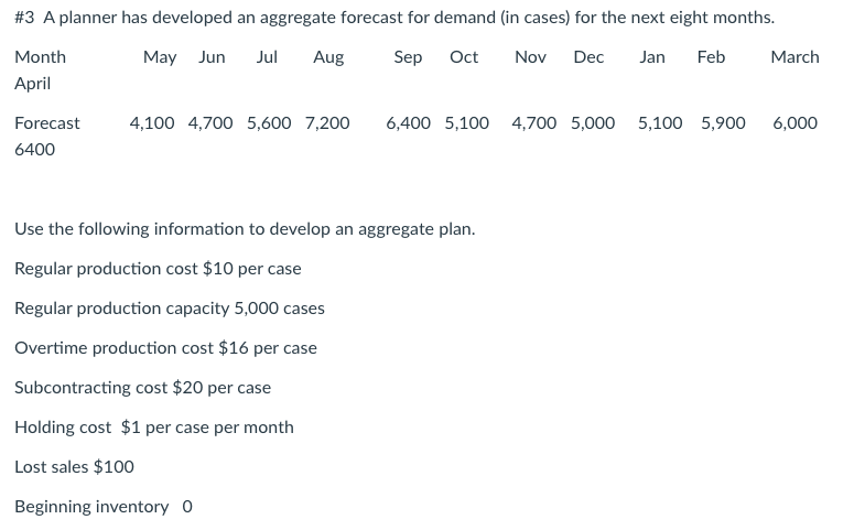 Solved Please submit as a single Excel and use Excel QM to | Chegg.com