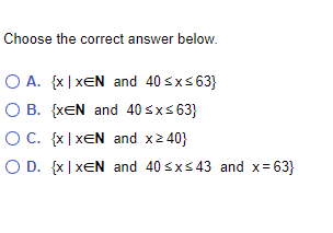 Solved Express the set using set-builder notation. Use | Chegg.com