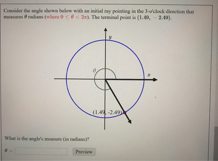 Solved Consider the angle shown below with an initial ray | Chegg.com
