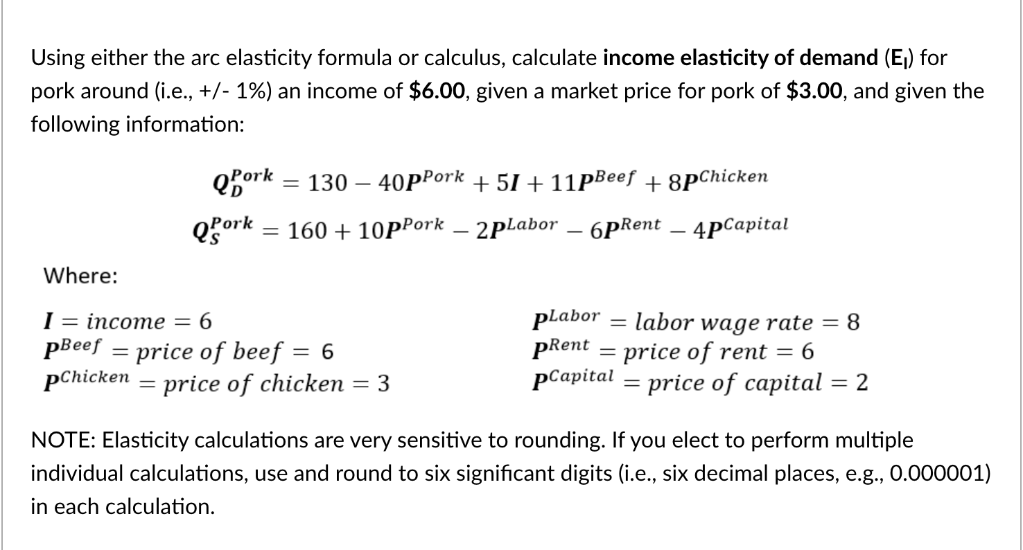Elasticity Of Demand Formula Calculus