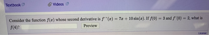 Solved Given f''(x) = 8x + 4 and f'( - 1) = – 1 and f( - 1) | Chegg.com
