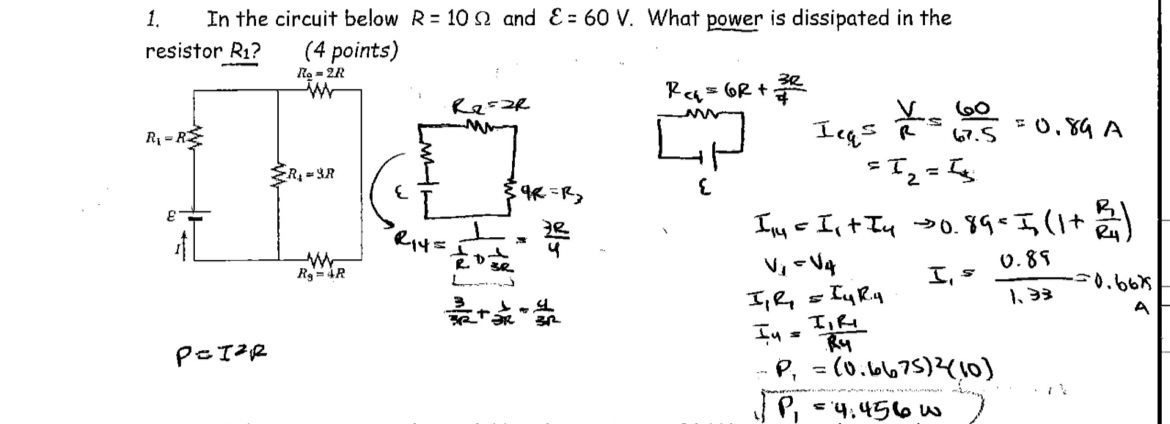 Solved In ﻿the circuit below R=10Ωand E=60V. ﻿What power is | Chegg.com