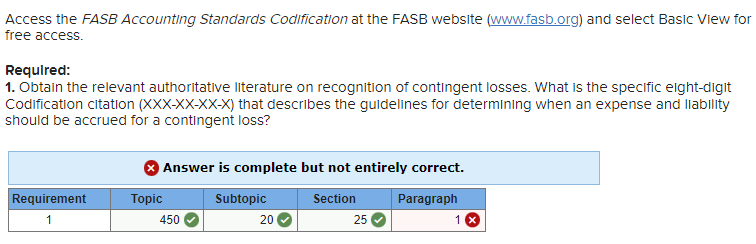 Solved Access The Fasb Accounting Standards Codification At