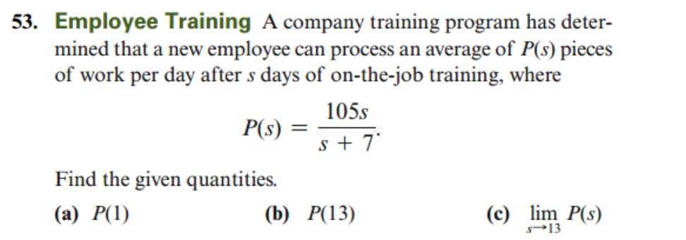 Solved 53. Employee Training A company training program has | Chegg.com