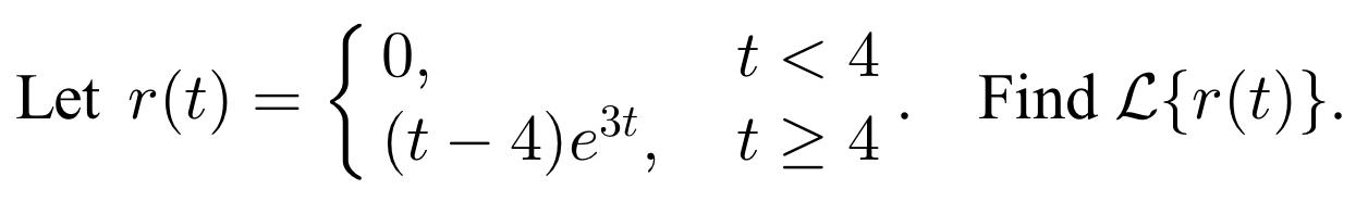 Solved R T {0 T−4 E3t T