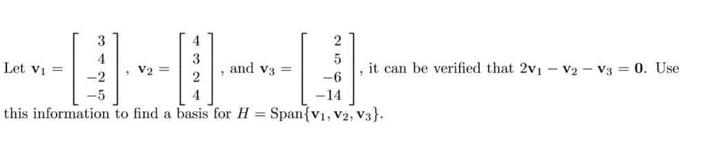 Solved , and v3 - , it can be verified that 2V1-V2-v3-0. Use | Chegg.com