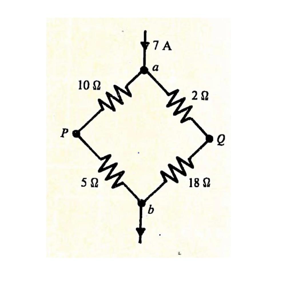 Solved Using Kirchhoff's rules, find the potential | Chegg.com