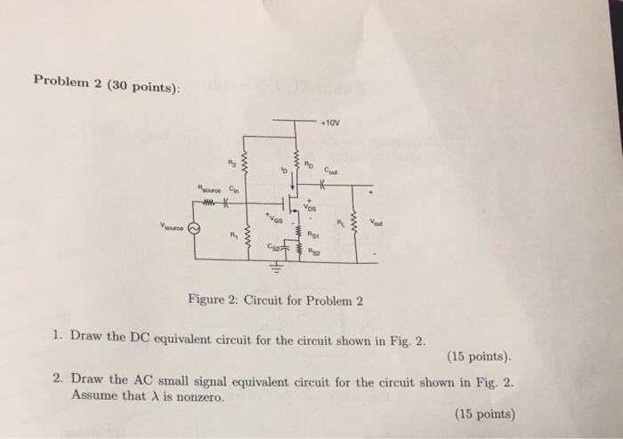 Solved Draw the DC equivalent circuit for the circuit | Chegg.com