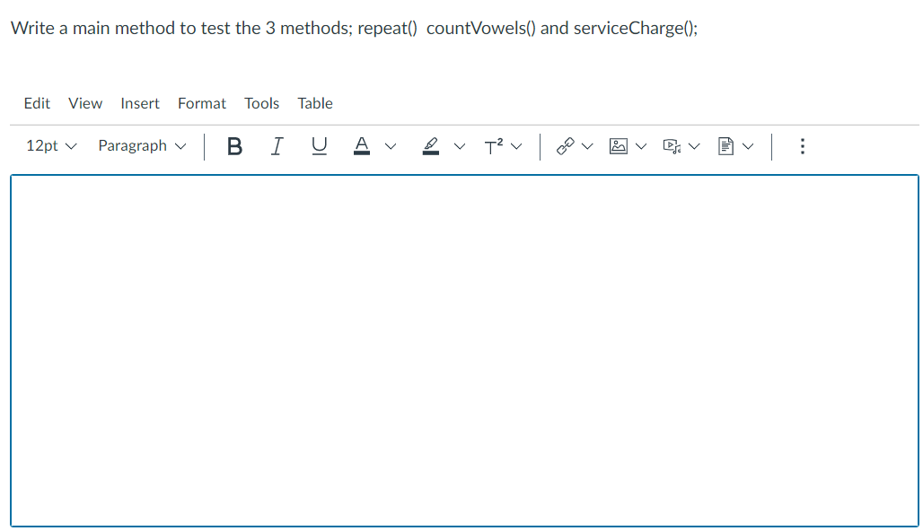 Solved Write A Main Method To Test The 3 Methods Repeat 