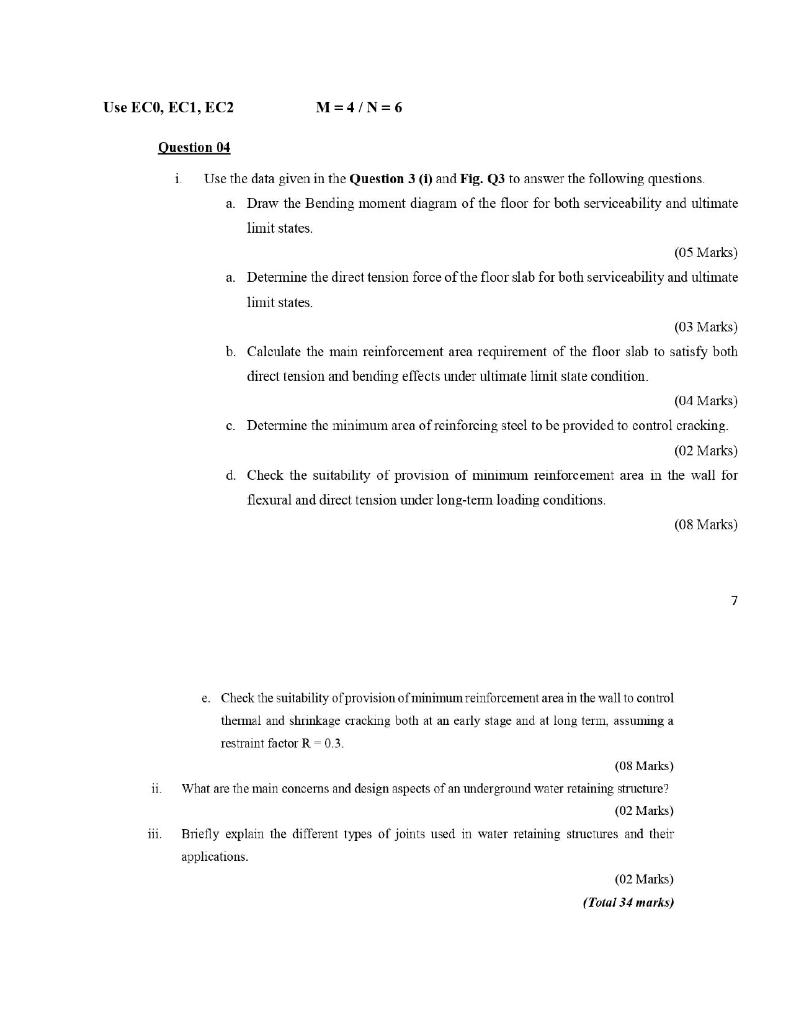 Solved Use ECO, EC1, EC2 M = 4/N = 6 Question 04 i Use the | Chegg.com