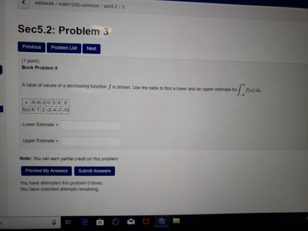 Solved webwork math1242-common / sec5.2/3 Sec5.2: Problem 3 | Chegg.com