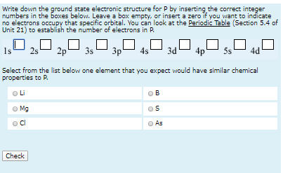Solved Write down the ground state electronic structure for | Chegg.com
