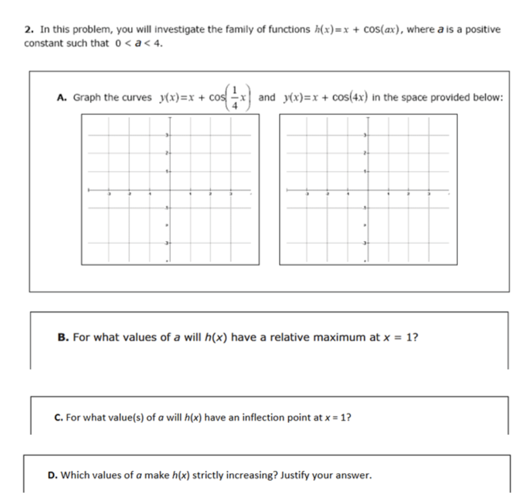 Solved 2. In this problem, you will investigate the family | Chegg.com