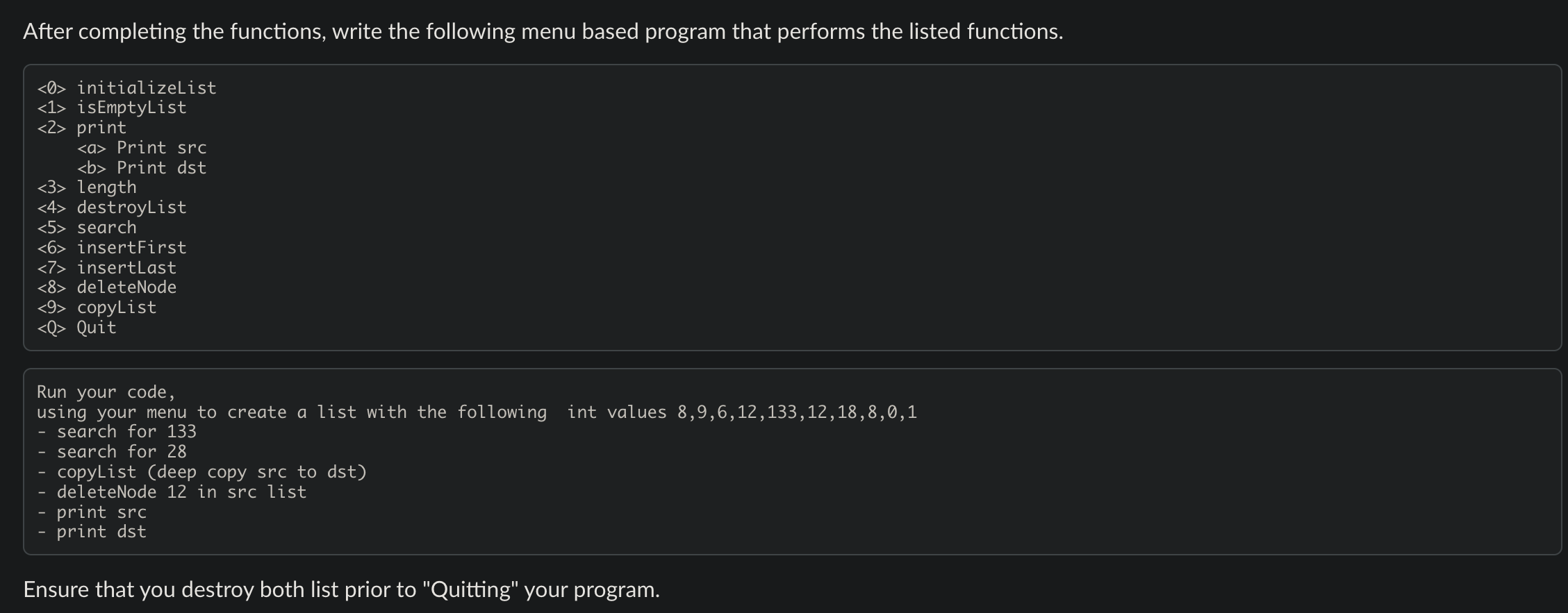 Solved void deleteNode(nodeType ∗& srcHead, nodeType ∗& | Chegg.com