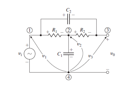 Solved 1.Write the differential equations for the circuit | Chegg.com