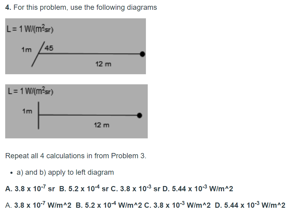 4. For this problem, use the following diagrams | Chegg.com