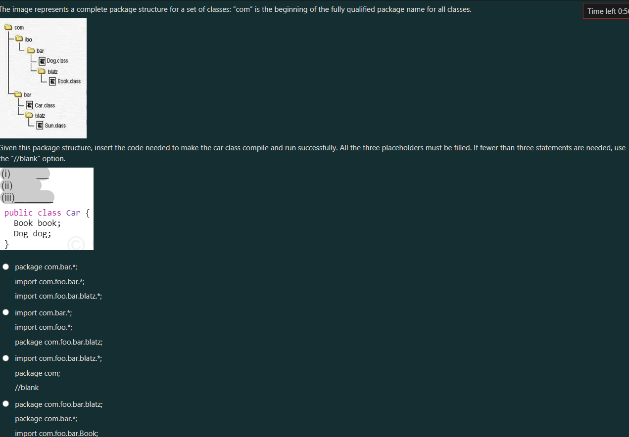 Solved The image represents a complete package structure for | Chegg.com