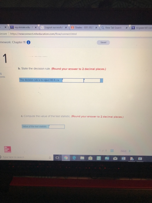 Solved re I https//newconnect.mheducat html work Chapter 116 | Chegg.com