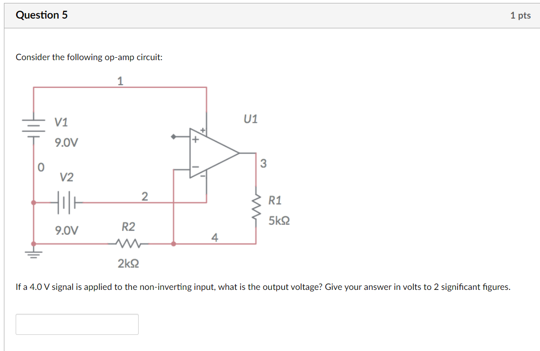 Solved Question 1 1 pts Operational amplifiers have an | Chegg.com