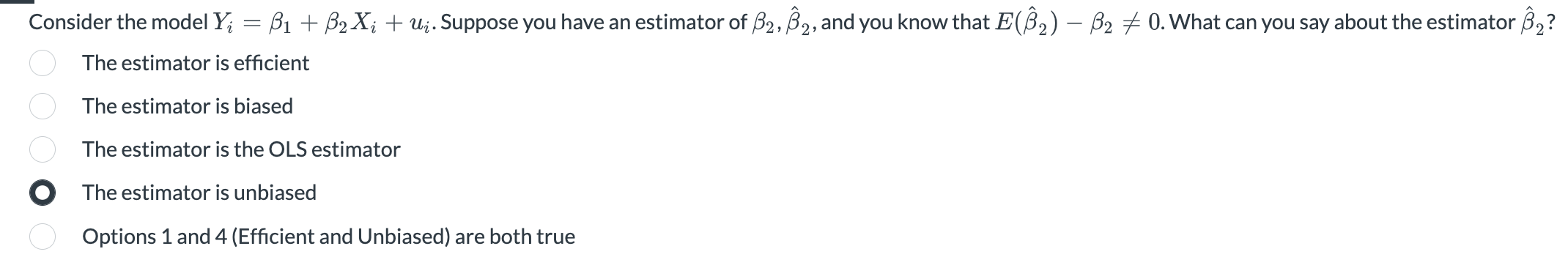 Solved Consider the model Yi=β1+β2Xi+ui. Suppose you have an | Chegg.com