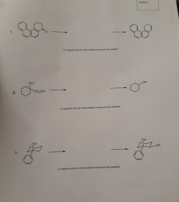 Solved provide the missing reactants reagents and products | Chegg.com