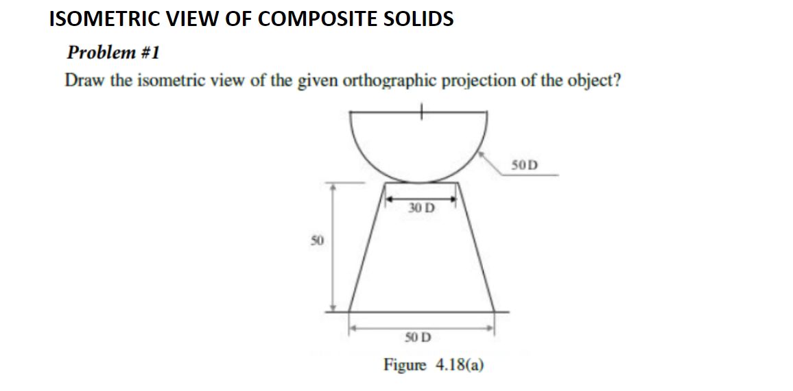 Solved Draw the isometric view of the given orthographic | Chegg.com