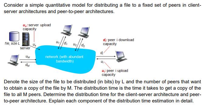 Solved Consider a simple quantitative model for distributing | Chegg.com
