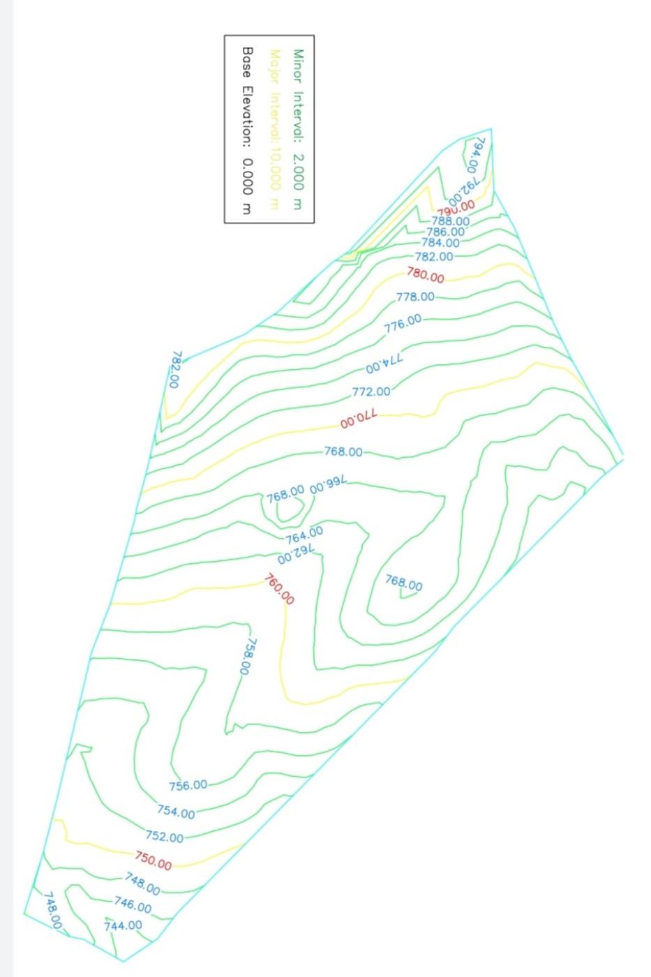 Solved choose path on given contour map with minimum two | Chegg.com