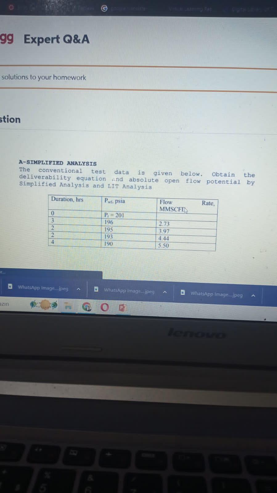 Solved CONVENTIONAL TEST A-SIMPLIFIED ANALYSIS The | Chegg.com