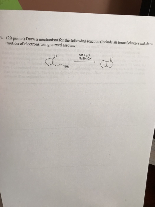 Solved (20 points) Draw a mechanism for the following | Chegg.com
