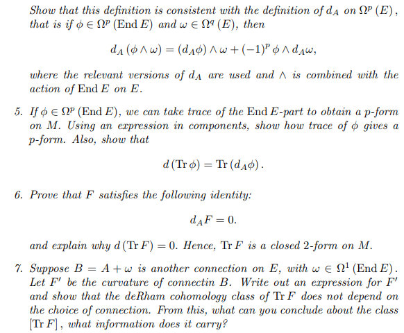 a rank k real vector bundle E over an n-dimensional | Chegg.com