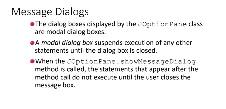 Solved Dialog Boxes A dialog box is a small graphical window | Chegg.com