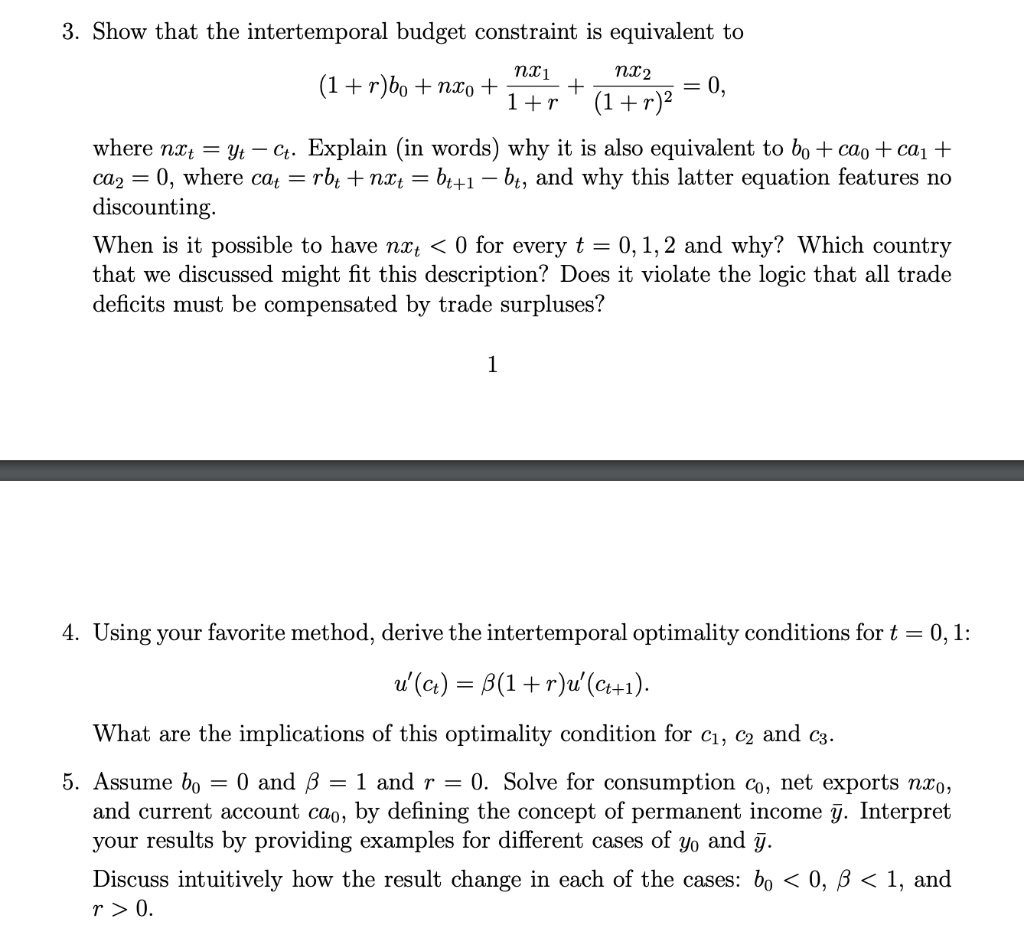 Solved Problem 1: Three-period consumption-savings problem | Chegg.com