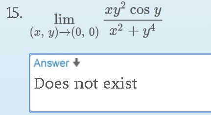 Solved In a multivariable limit, is there an easy way to | Chegg.com