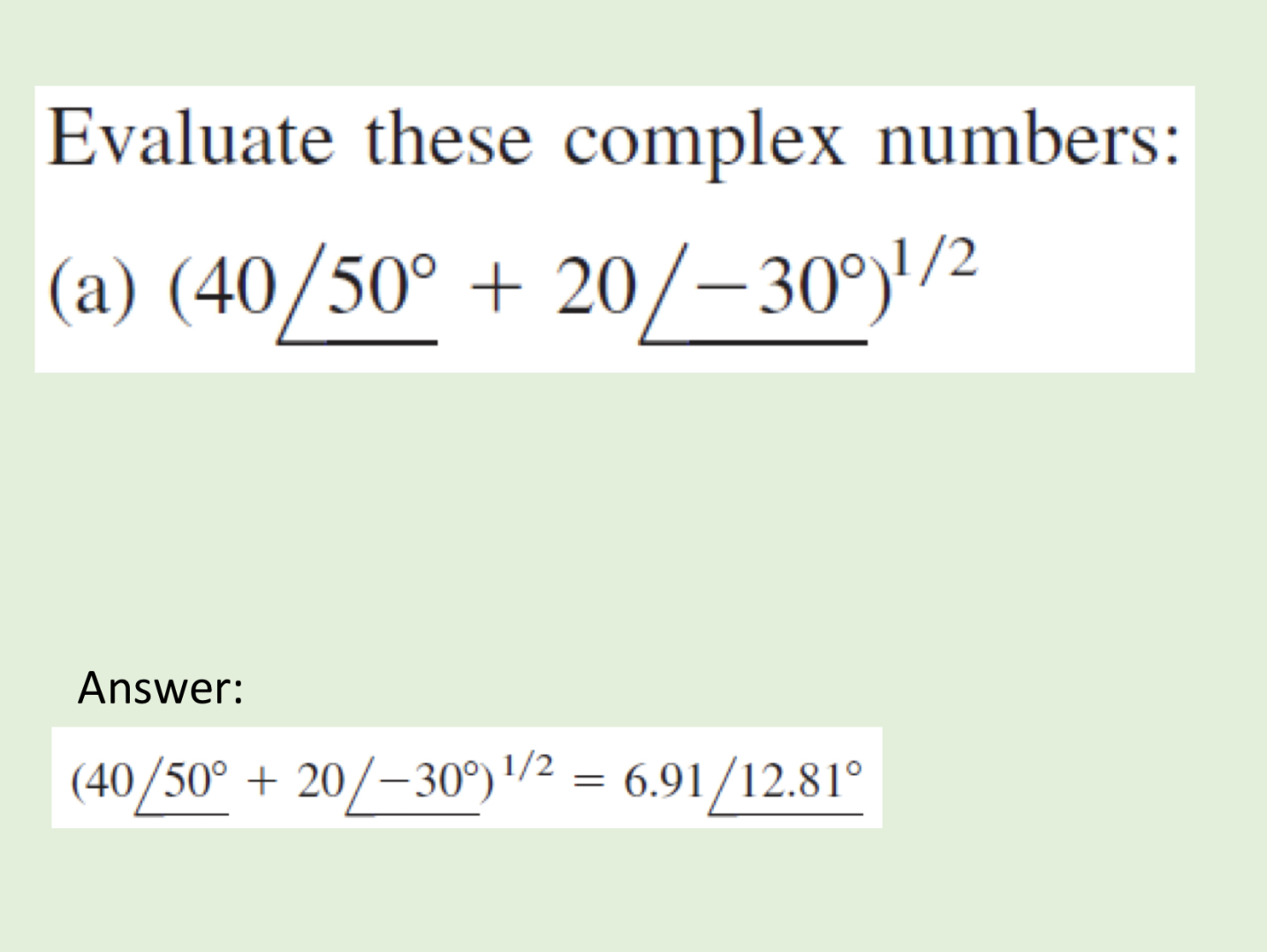 Solved - Evaluate the following complex numbers: a. | Chegg.com