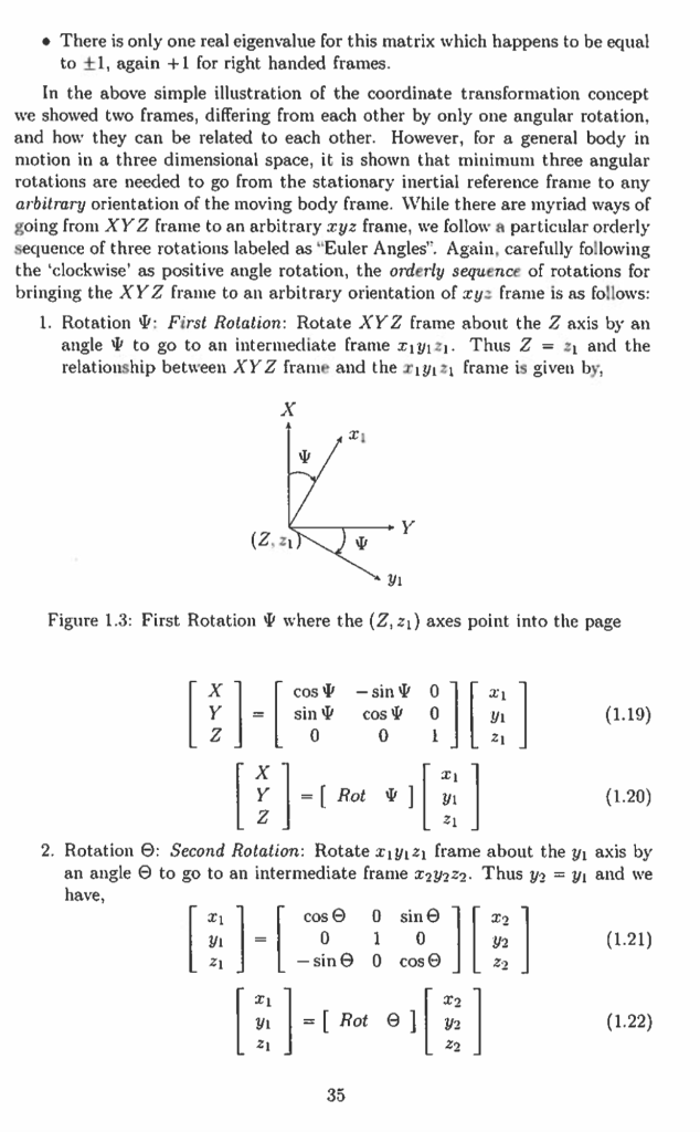 Exercise 2: Linearize the composite rotation matrix S | Chegg.com