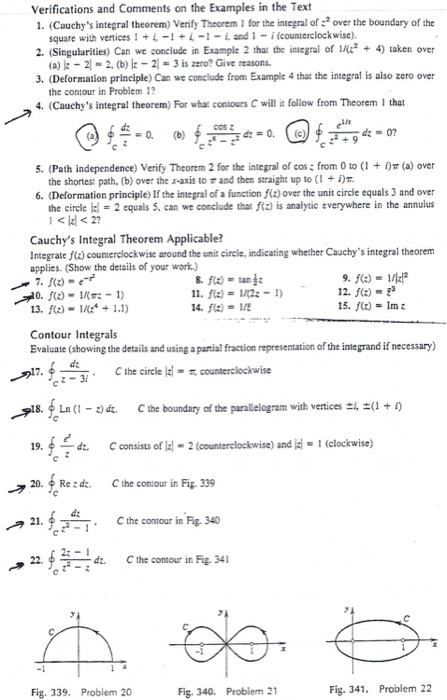 Solved Verifications and Comments on the Examples in the | Chegg.com