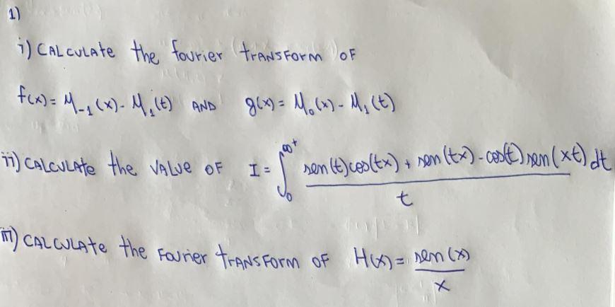en (t) cos(tx) + sen (tx) - cost) sen (xt) dt 1) ;) | Chegg.com