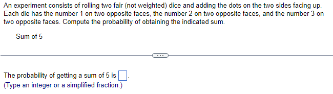 Solved An experiment consists of rolling two fair (not | Chegg.com
