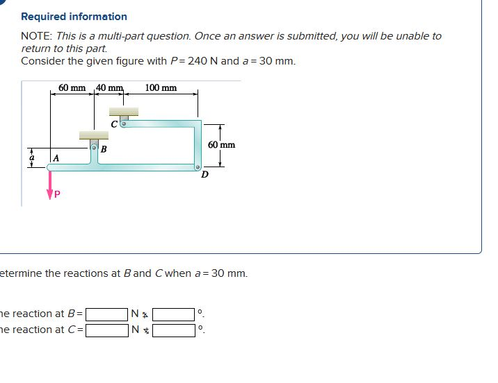 Solved Required information NOTE: This is a multi-part | Chegg.com